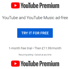 YouTube Premium - 1 month Free Trial | WOW Freebies Australia